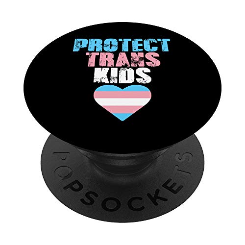 Transgender Protect Trans Kids LGBTQ Queer PopSockets PopGrip: Swappable Grip for Phones & Tablets