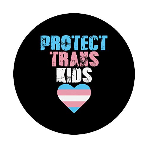 Transgender Protect Trans Kids LGBTQ Queer PopSockets PopGrip: Swappable Grip for Phones & Tablets