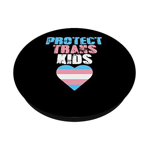 Transgender Protect Trans Kids LGBTQ Queer PopSockets PopGrip: Swappable Grip for Phones & Tablets