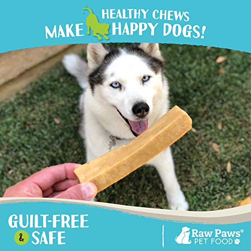 Raw Paws Himalayan Yak Chews for Large Dogs - Large Chews (3-Count) - Himalayan Cheese for Large Dogs - Yak Bones for Dogs - Yak Milk Bones for Dogs - Dog Cheese Chews Himalayan