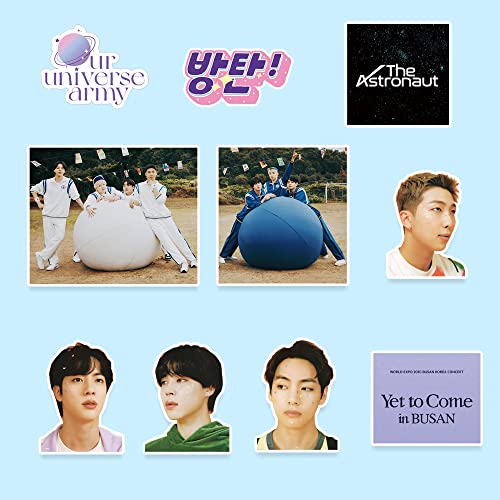 MeiYiYou 310PCS Bangtan Boys Photocards Set,110PCS Bangtan Boys Lomo Cards+200PCS Bangtan Boys Stickers Perfect for Decoration and Collection(Blue)