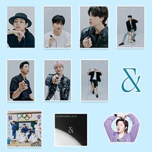 MeiYiYou 310PCS Bangtan Boys Photocards Set,110PCS Bangtan Boys Lomo Cards+200PCS Bangtan Boys Stickers Perfect for Decoration and Collection(Blue)