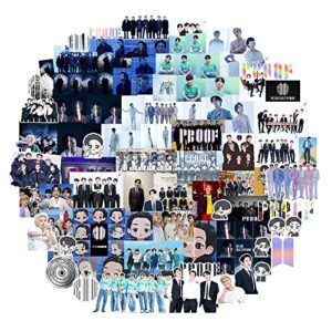 MeiYiYou 310PCS Bangtan Boys Photocards Set,110PCS Bangtan Boys Lomo Cards+200PCS Bangtan Boys Stickers Perfect for Decoration and Collection(Blue)