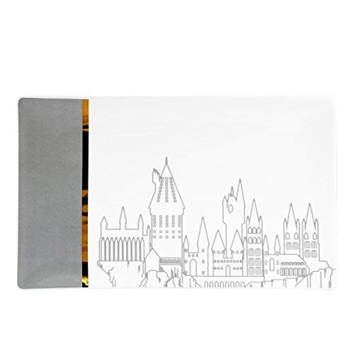 Harry Potter Hogwarts Grey & Gold Ceramic Serving Platter