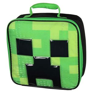 minecraft video game creeper insulated lunch box