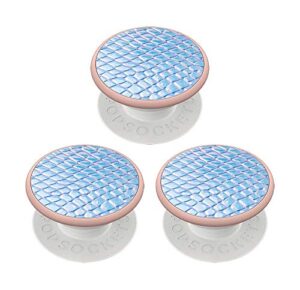 popsockets popminis: mini grips for phones & tablets (3 pack) - iridescent snake