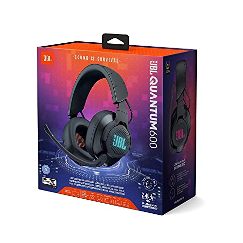 JBL Quantum 600, Wireless Over-Ear Performance Gaming Headset, Black