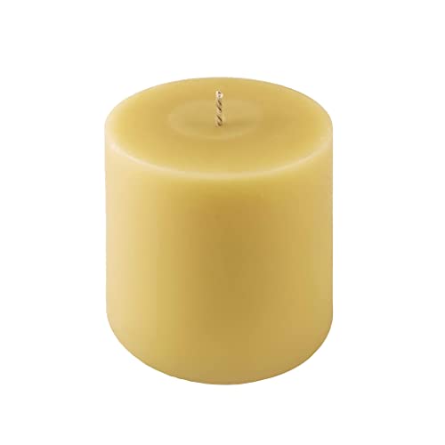 Beeswax Candles 100% Pure Handmade Natural for Gift Home Décor | Non-Toxic Air Purifying Biodegradable | Slow Burning All Natural 3x3