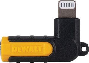 dewalt 3.5mm to lightning adapter — 90-degree lightning female to 3.5mm male headphone jack adapter for iphone — compatible apple lightning to 3.5mm headphone jack adapter