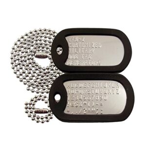 personalized military dog tags - stainless steel