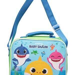 Baby Shark 3 Bag with Strap Lunch Box, small, Blue