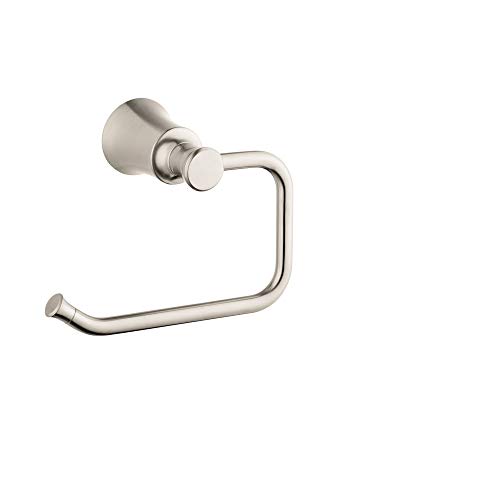 hansgrohe Toilet Paper Holder 5-inch Transitional Accessories in Brushed Nickel, 04787820