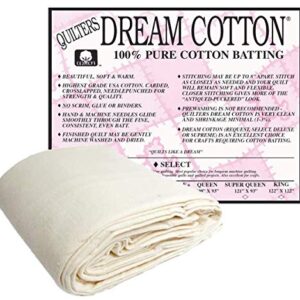 Quilter's Dream Select Loft Batting for Quilting (Twin, White)