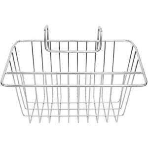 Kitchen Sink Sponge Holder Caddy for Brush Soap Dishwashing Detergent Drainer Rack. Chrome