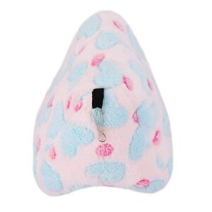 Pet Hammock, Plush Winter Pet House Hanging Cage Nest Swing Tent for Bird Squirrel Rabbit Keep Warm Hammock Pink 8.7 x 8.3inch(22 x 21cm-Pink)