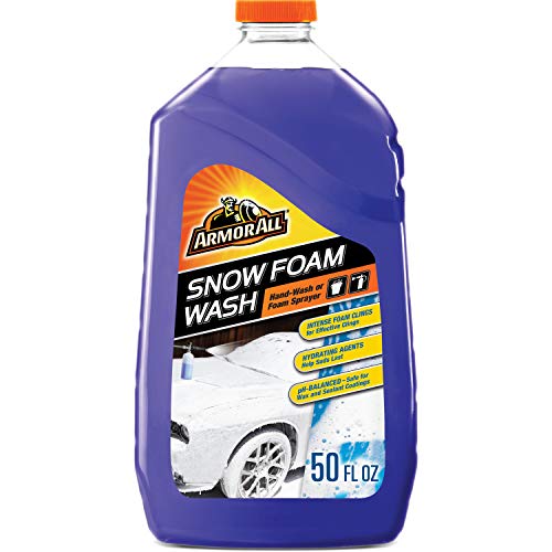 Armor All Car Wash Snow Foam Formula, Cleaning Concentrate for Cars, Truck, Motorcycle, Bottles, 50 Fl Oz, Pack of 4, 19141-4PK , Purple