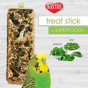 Kaytee 6 Pack of Birid Treat Sticks with Superfoods, Small to Medium, with Spinach and Kale