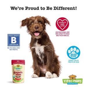 Yitto Paws Organic Puppy Treats - Healthy Dog Training Treats, All Natural Dog Biscuits for Small Dogs Puppies & Training, Mini Peanut Butter Snacks Made in USA, Human Grade Low Calorie Cookies