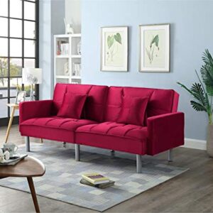 Legend Furniture, Sleeper, Sofa, Small Parcel, Red