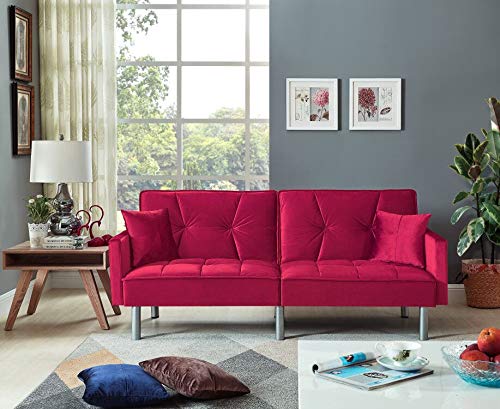 Legend Furniture, Sleeper, Sofa, Small Parcel, Red