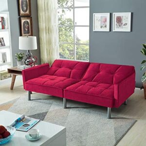 Legend Furniture, Sleeper, Sofa, Small Parcel, Red