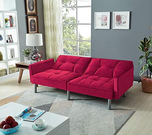 Legend Furniture, Sleeper, Sofa, Small Parcel, Red