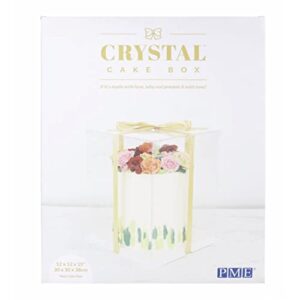 pme crystal cake box 12", standard, white