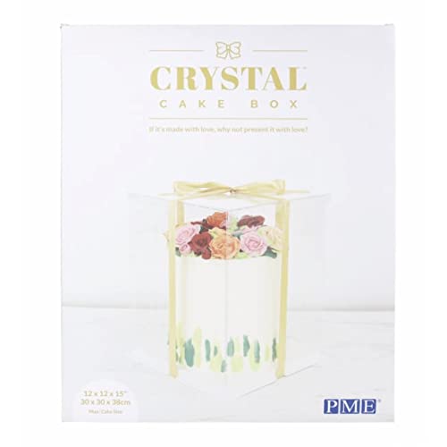 PME Crystal Cake Box 12", Standard, White