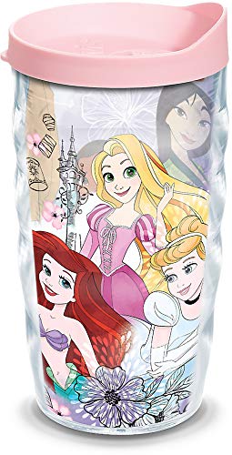 Tervis Disney - Princess Group Made in USA Double Walled Insulated Tumbler Cup Keeps Drinks Cold & Hot, 10oz Wavy, Classic