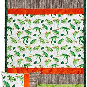 Minky Picture Perfect Leap Frog Cuddle Kit Quilt Kit Shannon Fabrics