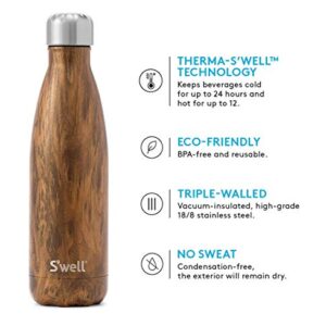 17 oz S'well Vacuum Insulated Water Bottle - Ball State Cardinals