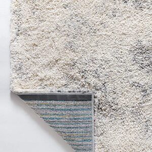 Rugs.com Soft Touch Shag Collection Area Rug – 2x3 Pebble Gray Shag Rug Perfect for Entryways, Kitchens, Breakfast Nooks, Accent Pieces