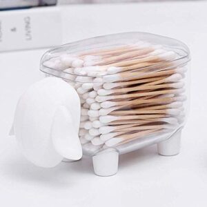 Creative Dustproof Storage Box for Office Stationery, Toothpicks, Cotton Swabs, etc. (Sheep) (Black and White)