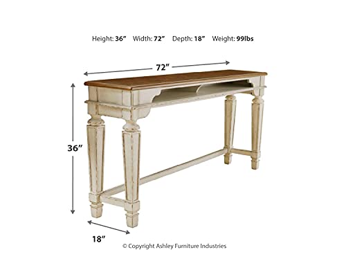 Signature Design by Ashley Realyn Dining Table, Antique White