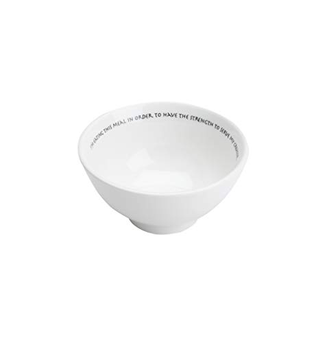 Mind Reader Set of 3 Religious Plates/Bowl, Comes with Large Dinner Plate, Medium Snack Plate, Small Soup or Salad Bowl, White