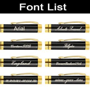 Aolun Personalized Pens,Custom Engraved Pen with Your Name Or Message,Refillable Medium Refill,Personalized Gifts for Men or Women(Black Ink)…