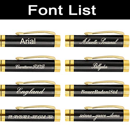 Aolun Personalized Pens,Custom Engraved Pen with Your Name Or Message,Refillable Medium Refill,Personalized Gifts for Men or Women(Black Ink)…