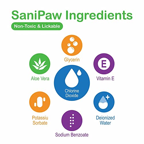 PawZ SaniPaw Dog Paw Sanitizer and Odor Eliminating Spray