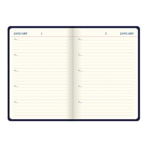 LETTS Icon A5 5 Year Diary, Cream Paper, 384 Pages, 8.25 x 5.75 x 0.75 Inches, Navy (B090024), gold