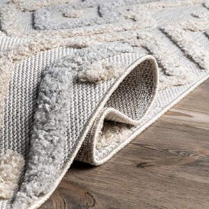 nuLOOM Midwest Raised Theta Trellis Area Rug, 5' x 8', Beige