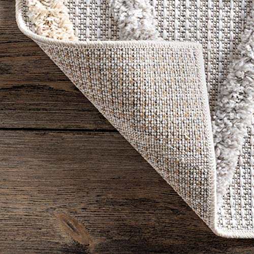 nuLOOM Midwest Raised Theta Trellis Area Rug, 5' x 8', Beige