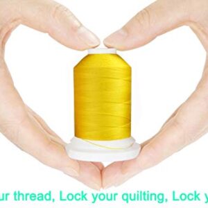 New brothread - 18 Options - Multi-Purpose 100% Mercerized Cotton Threads 50S/3 600M(660Y) Each Spool for for Quilting, Serger, Sewing and Embroidery - 24 Basic Colors