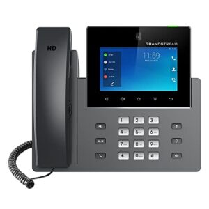 grandstream networks ip video phone, 5-inch color touch screen, 16 sip lines, 802.11n wi-fi, dual-port gigabit ethernet (gxv3350)