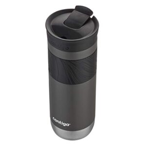 Contigo Byron Vacuum-Insulated Stainless Steel Travel Mug with Leak-Proof Lid, Reusable Coffee Cup or Water Bottle, BPA-Free, Keeps Drinks Hot or Cold for Hours, 20oz 2-Pack, Sake & Blue Corn