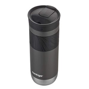 Contigo Byron Vacuum-Insulated Stainless Steel Travel Mug with Leak-Proof Lid, Reusable Coffee Cup or Water Bottle, BPA-Free, Keeps Drinks Hot or Cold for Hours, 20oz 2-Pack, Sake & Blue Corn