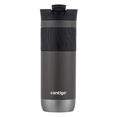 Contigo Byron Vacuum-Insulated Stainless Steel Travel Mug with Leak-Proof Lid, Reusable Coffee Cup or Water Bottle, BPA-Free, Keeps Drinks Hot or Cold for Hours, 20oz 2-Pack, Sake & Blue Corn