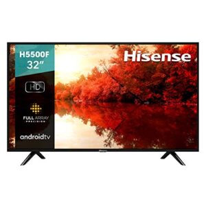 hisense 32-inch 32h5500f class h55 series android smart tv with voice remote (2020 model)