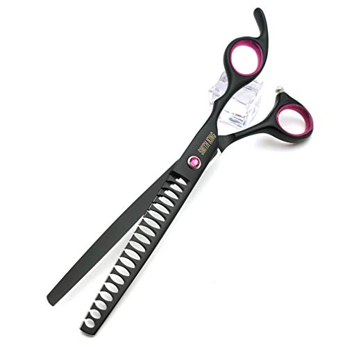 7.0 inches Professional Dog Grooming Scissors Set Straight & thinning & Curved & chunkers 4pcs in 1 Set (with Comb)