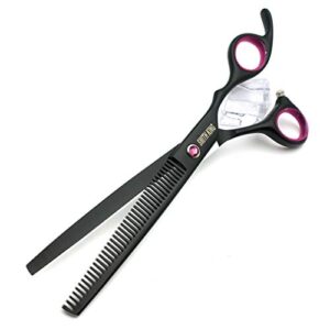 7.0 inches Professional Dog Grooming Scissors Set Straight & thinning & Curved & chunkers 4pcs in 1 Set (with Comb)