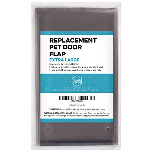 Evergreen Pet Supplies - Weatherproof XL Replacement Dog Door Flap - 13 ¾ x 23 ¾ in - Fit for Large Pets - Compatible with PetSafe Freedom Doggie Doors PAC 11-11040